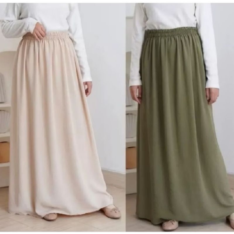 Jual Rok Crinkle Rok Klok Rok A Rok Katun Rok Kerja Rok Panjang Rok ...