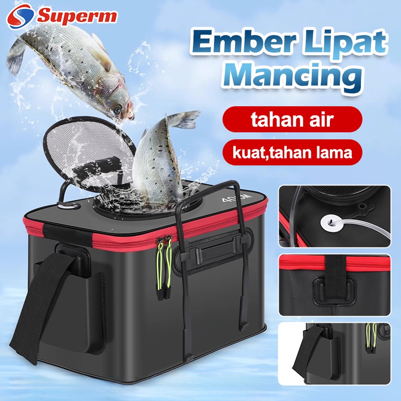 Jual Ember mancing lipat Kotak wadah berkemah portabel umpan hidup ...