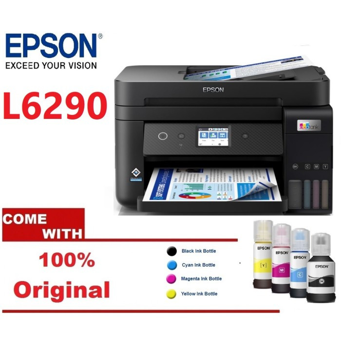 Jual Printer Epson L6290 ADF F4 Print Scan Copy WiFi FAX LAN USB Duplex ...