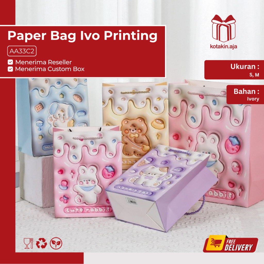 Jual Paper Bag Kado / Paper Bag Motif / Paper Bag Hampers / Paper Bag ...