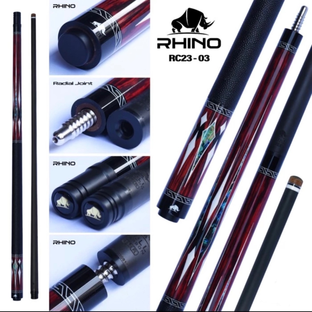 Jual stick play rhino cue carbon radial Low Deflection | Shopee Indonesia