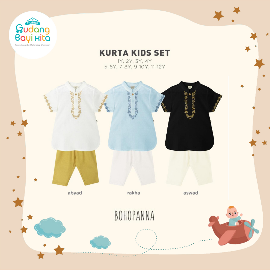 Jual Bohopanna Kurta Baby and Kids Set - Setelan Baju Koko Anak Laki / Baju Lebaran Bayi ...