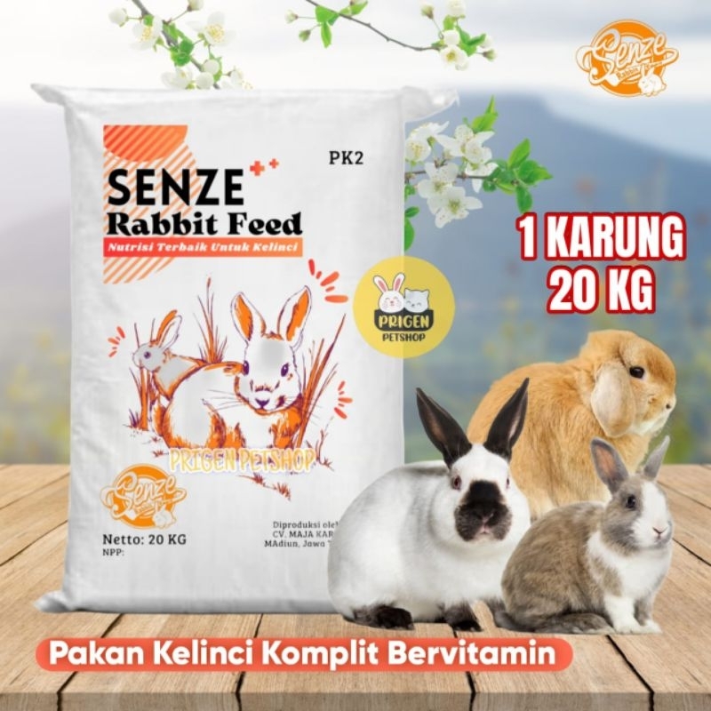 Jual Senze Rabbit Food 20 Kg (1 Karung) - Pakan Kelinci Komplit ...