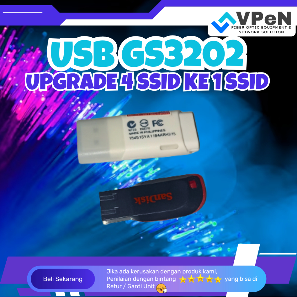 Jual USB Upgrade Firmware ONT GS3202 4 SSID Muncul Terus Habis di ...