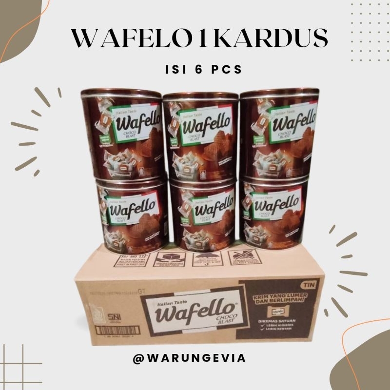 Jual WAFELLO WAFER KALENG 1 KARDUS | Shopee Indonesia