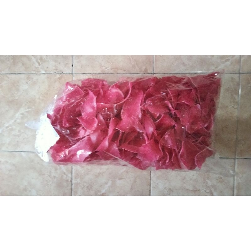 Jual kerupuk Padang kerupuk merah 1 ball -+2 kg | Shopee Indonesia