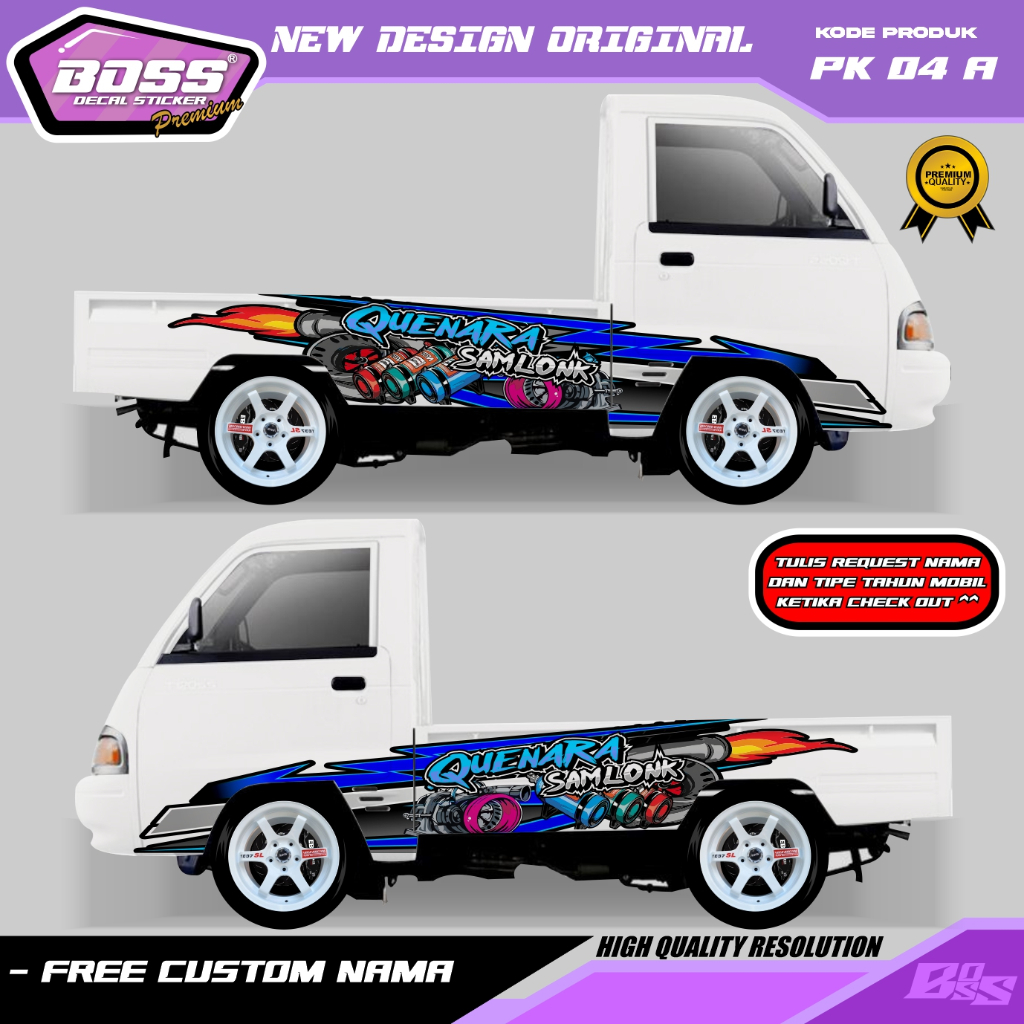 Jual PK04-STIKER L300 NEW CARRY GRANDMAX FUTURA TRAGA-STIKER PICK UP ...