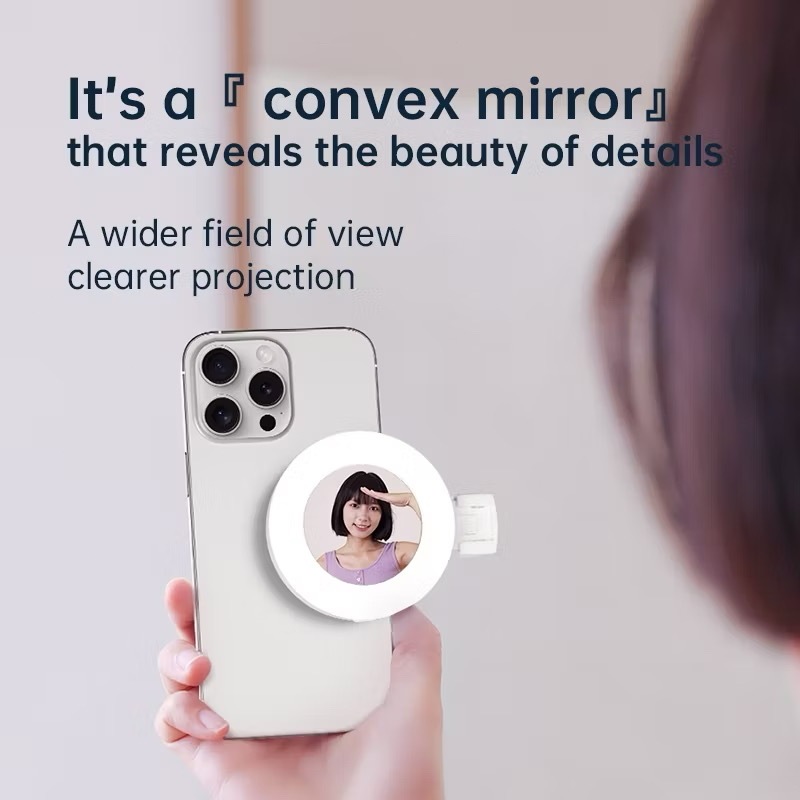 Jual Lampu Selfie Portabel dengan Cermin Mini, Lampu LED Bulat untuk ...