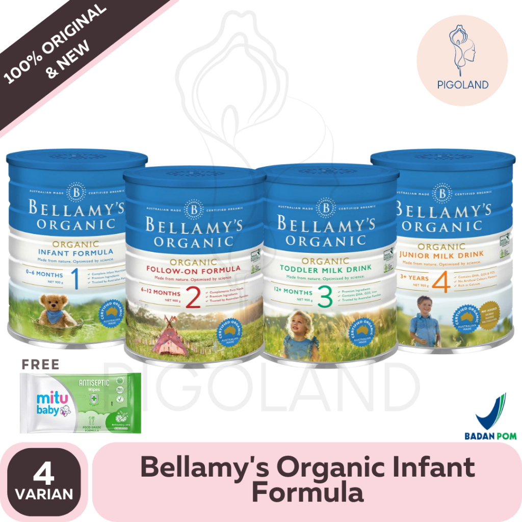 Jual Bellamy's Organic Step 1 2 3 4 Infant FollowOn Toddler Junior ...