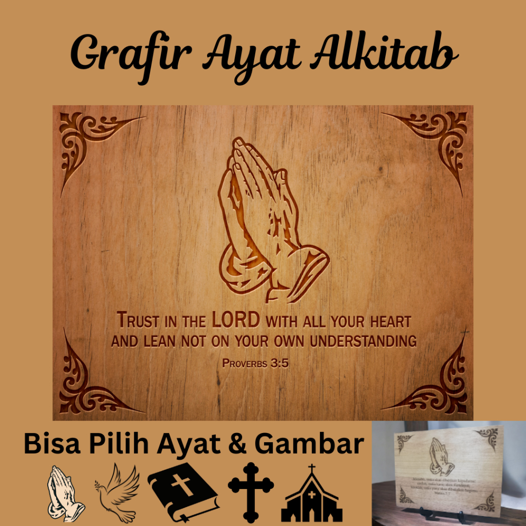 Jual Hiasan Ayat Alkitab Dekorasi Meja Custom Kado Kristen Katolik ...