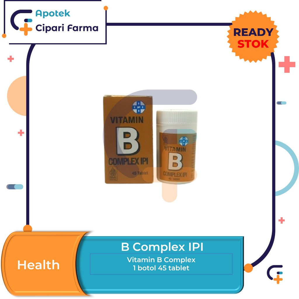 Jual Vitamin B Complex IPI isi 45 Tablet | Shopee Indonesia