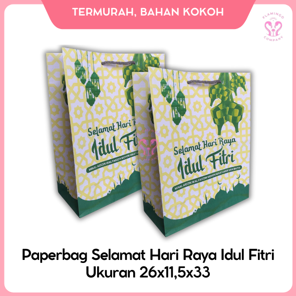 Jual Paper Bag Hari Raya Idul Fitri Ukuran 26x11,5x33 / PAPERBAG SELAMAT HARI RAYA IDUL FITRI ...