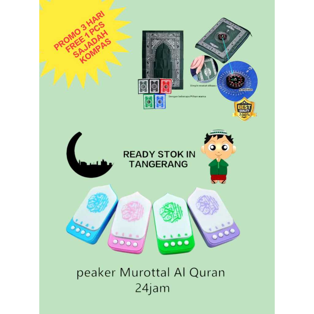 Jual REJEKI 9393 - NEW speaker murottal 24 jam all zikir Ruqiah list ...