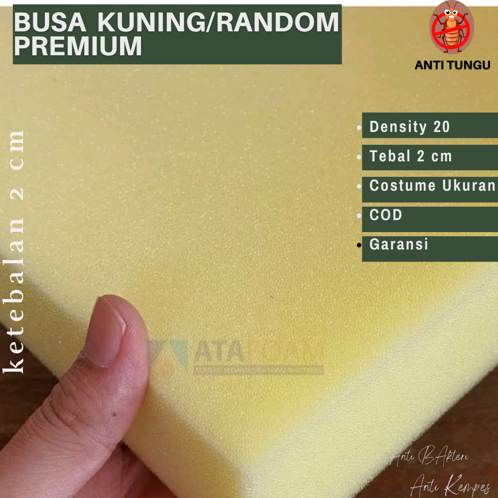 Jual Busa Kasur Meteran Tebal 2 cm Density 16 busa surpet alas Kursi ...
