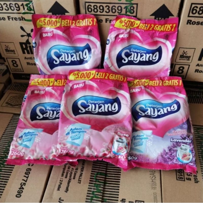 Jual Paket 1 Dus Isi 36 Sabun Deterjen Sayang 220 gr | Shopee Indonesia