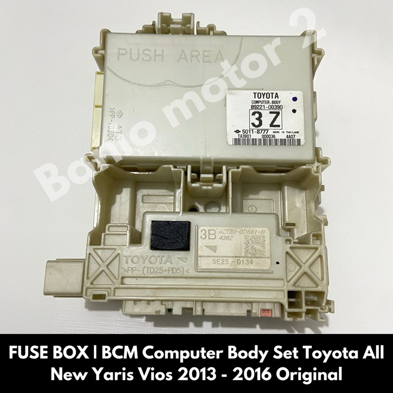 Jual FUSE BOX | BCM Computer Body Set Toyota All New Yaris Vios 2013 ...