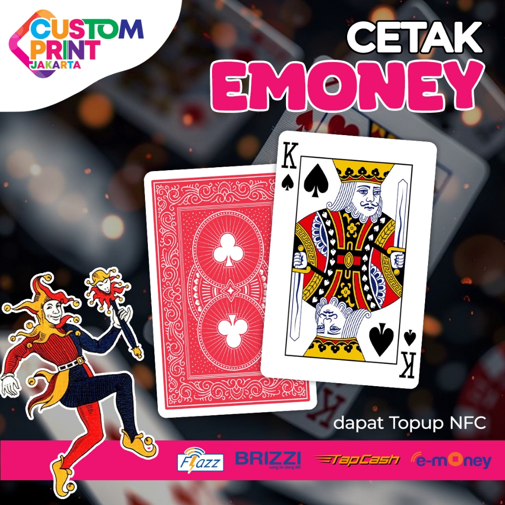 Jual CUSTOM E MONEY KARTU REMI EDITION CETAK EMONEY E TOLL FLAZZ BCA ...