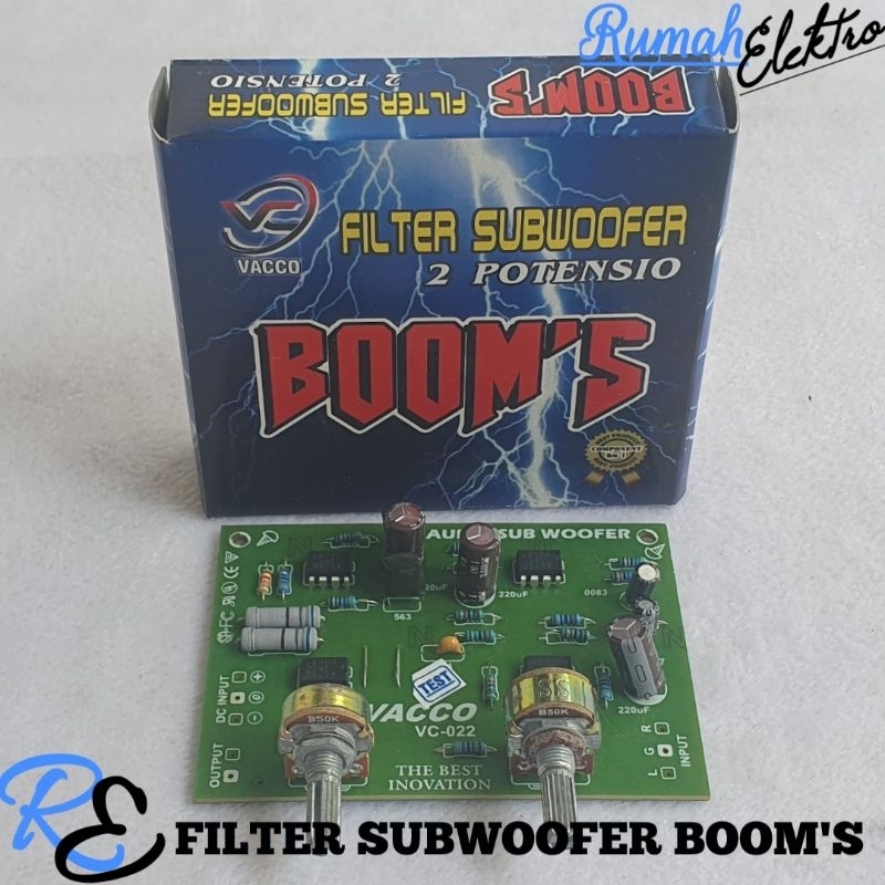 Jual KIT FILTER SUBWOOFER 2 POTENSIO BOOMS | Shopee Indonesia