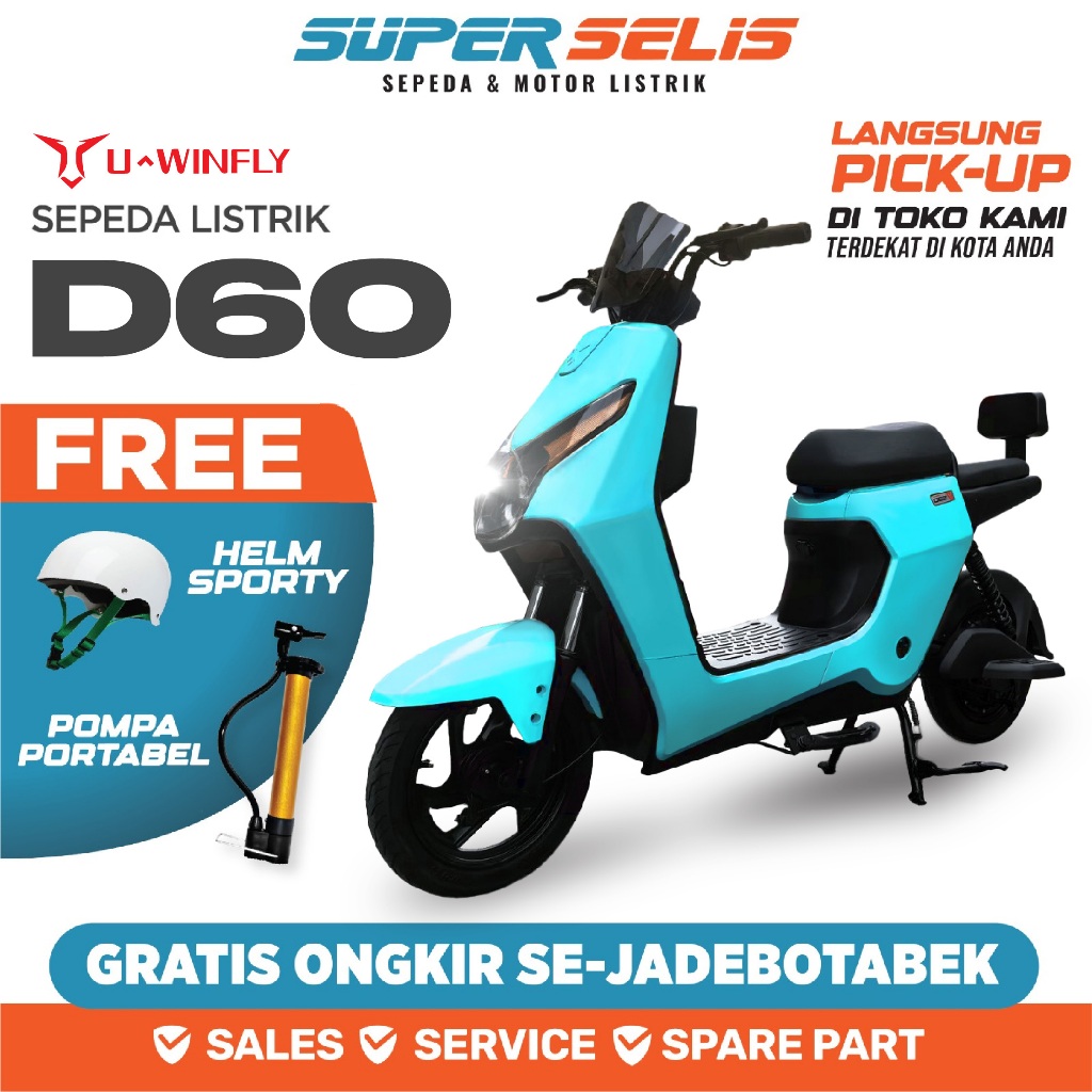 Jual Sepeda Listrik UWINFLY D60 Electric Bike Garansi Resmi | Shopee Indonesia