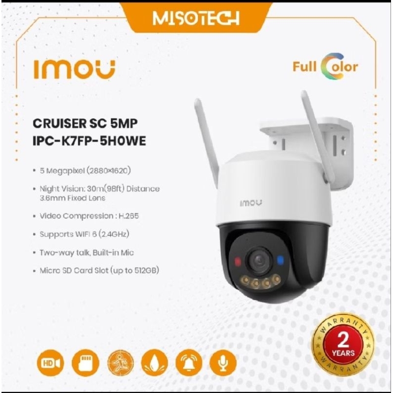 Jual IMOU Cruiser SC 3MP Outdoor Camera with Smart Tracking & Full ...