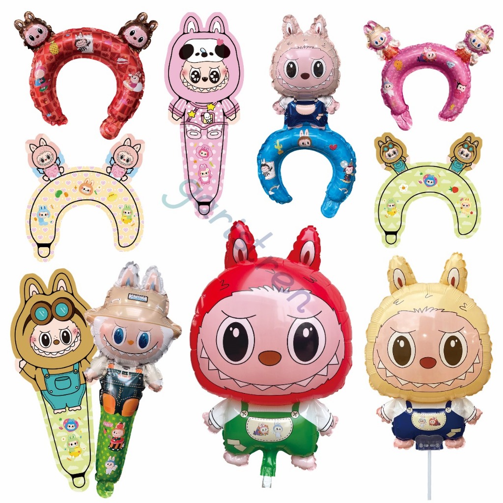 Jual Balon labubu tongkat/balon bando unik /balon karakter | Shopee ...