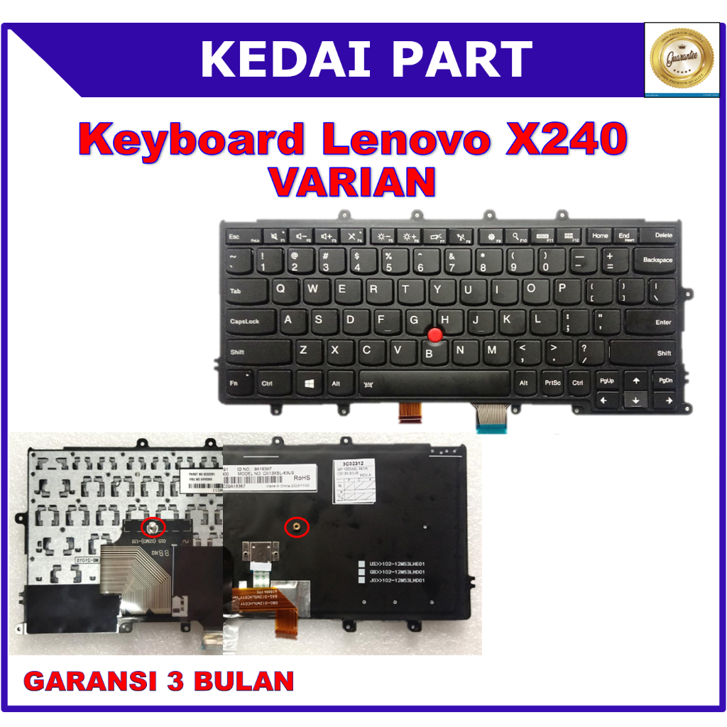 Jual Keyboard Lenovo Thinkpad X240 X240i T270 X240S X230S X250 X250S ...