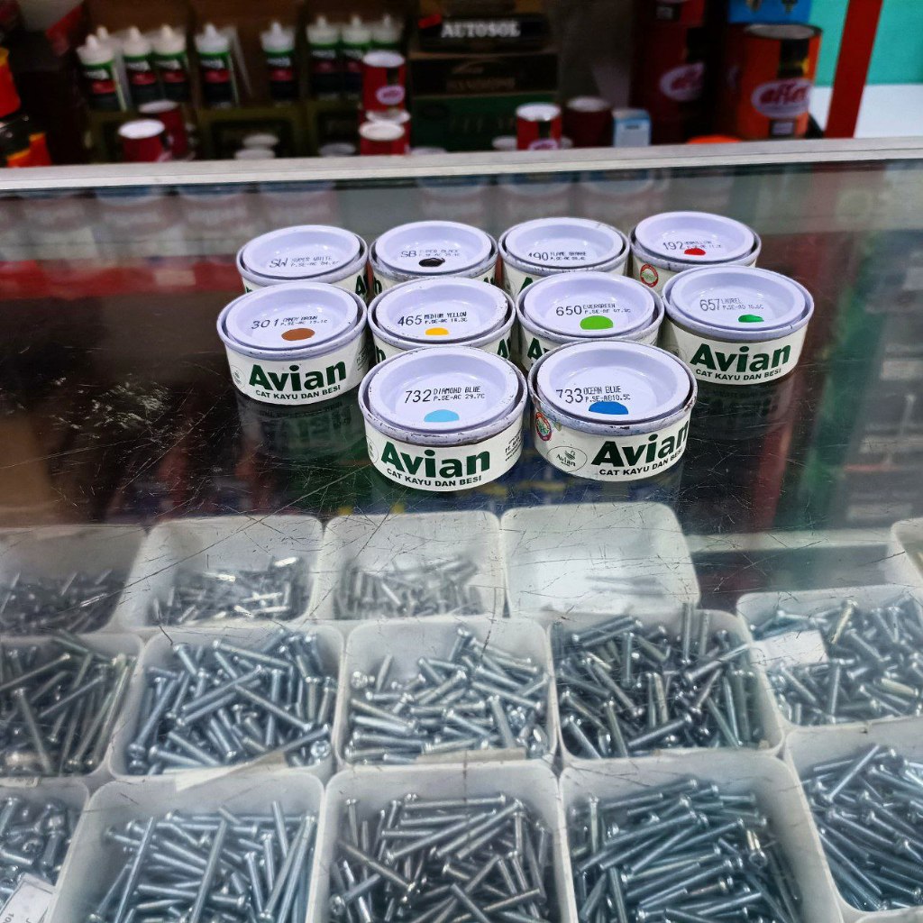 Jual Cat besi Avian 25cc/cat kayu 25 ml /cat minyak/cat avian high ...