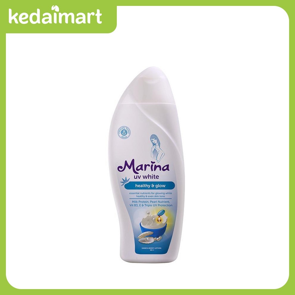 Jual Marina Body Lotion UV White Healthy & Glow / Milk Botol 100 ml ...