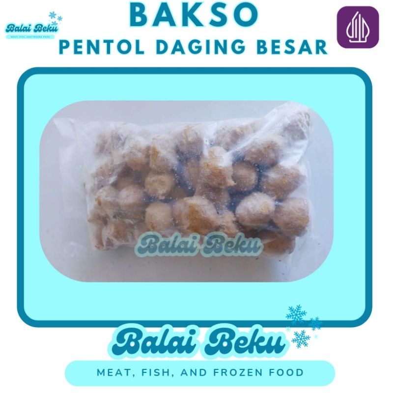 Jual Pentol Bakso Daging Sapi Premium Besar / Pentol Daging Sapi ...