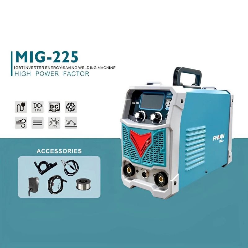 Jual Mesin Las MIG Gasless Inverter Welding Machine MIG-225 IGBT DC Inverter Las Listrik ...