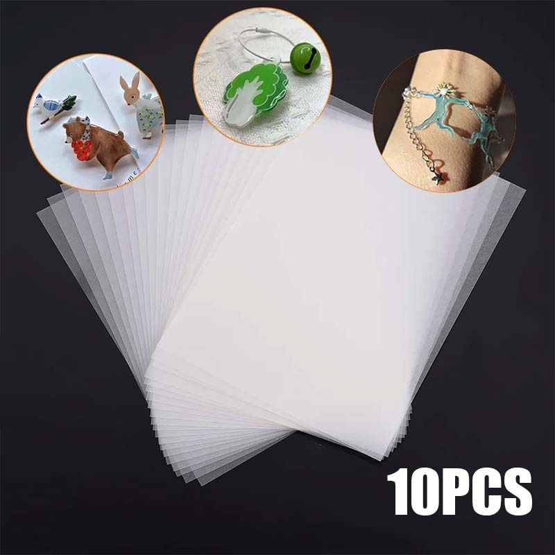 Jual 10pcs Kertas Shrink Shrink Paper Diy Heat Shrink Sheets Shrink ...