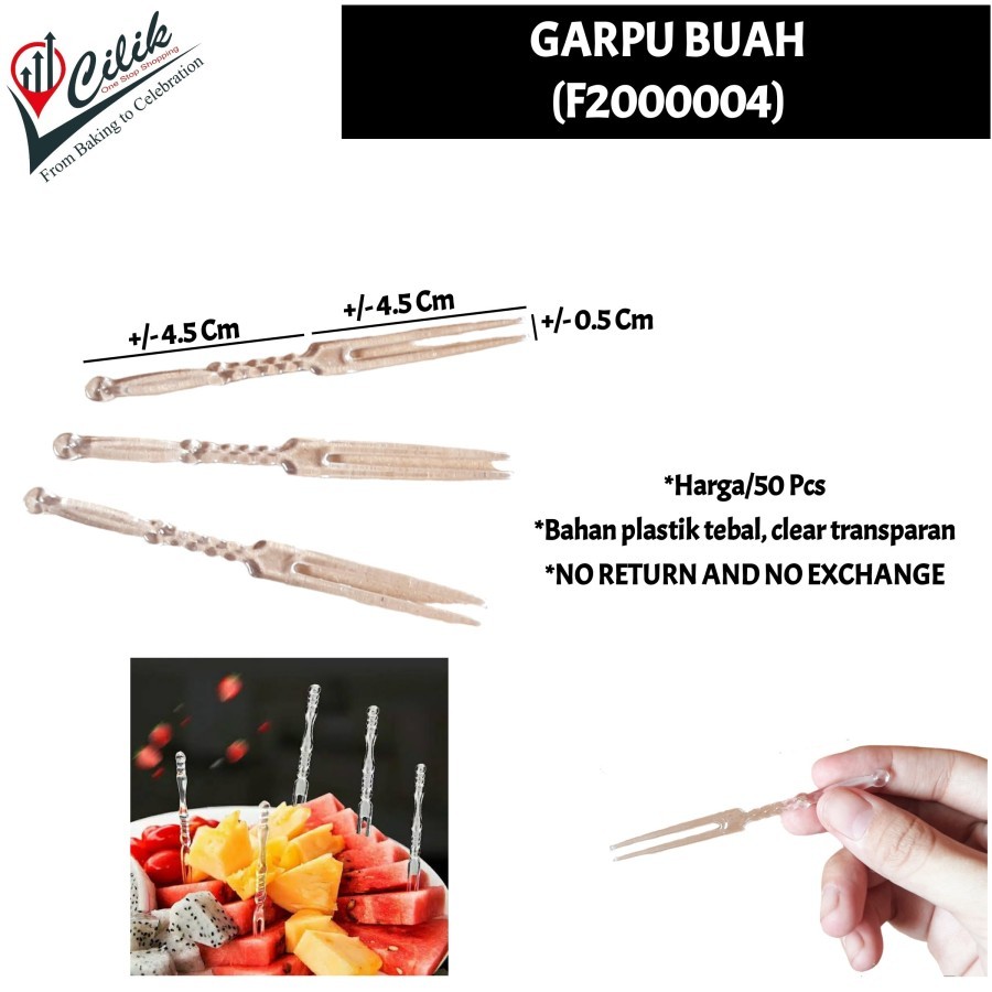 Jual garpu+pork+garpu+lipat+bahan+plastik+ukuran+makan+mini+kecil+small ...