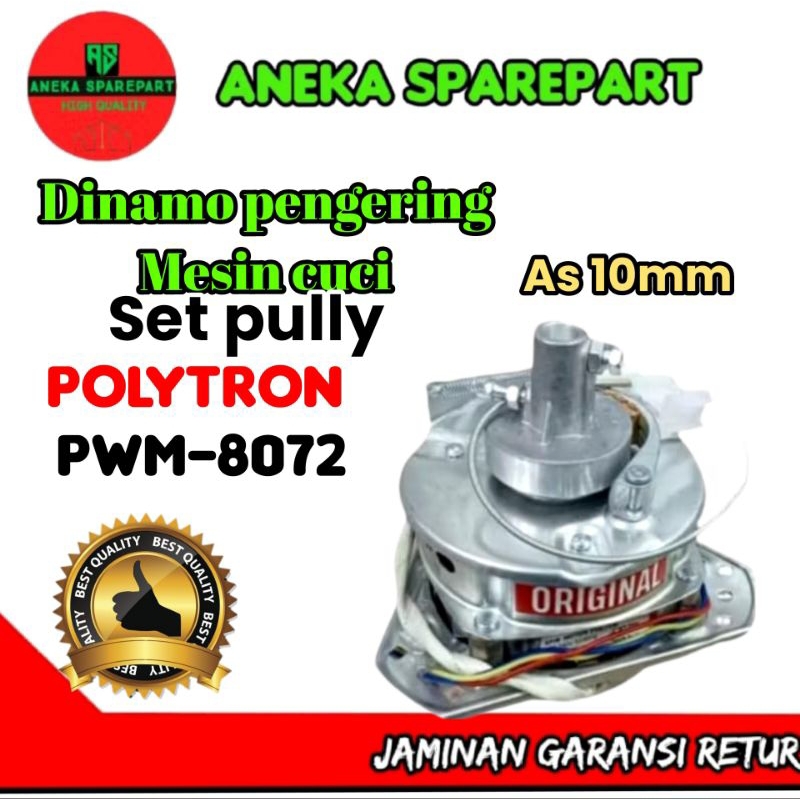 Jual MOTOR SPIN/DINAMO PENGERING , MESIN CUCI SET PULLY POLYTRON PWM ...