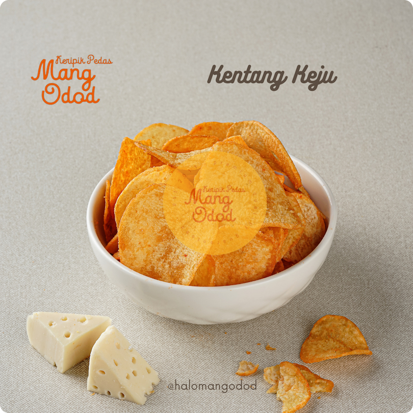 Jual (250 g/500g/1000g) Keripik Kentang Asli rasa Keju khas ODOD. Super ...