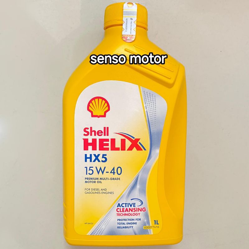 Jual Oli Shell Helix HX5 15W-40 1Liter | Shopee Indonesia