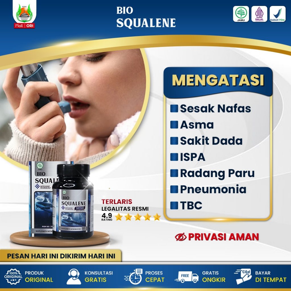 Jual Obat Sesak Nafas Asma, Nyeri Dada, Radang Paru, Pneumonia, TBC ...
