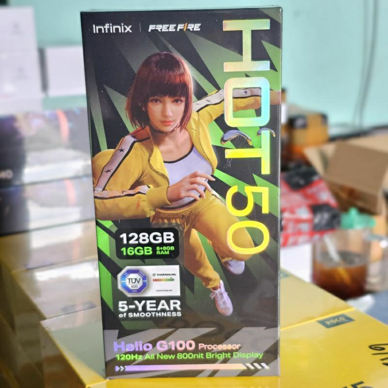 Jual infinix hot 50 8/128 garansi resmi norepack | Shopee Indonesia