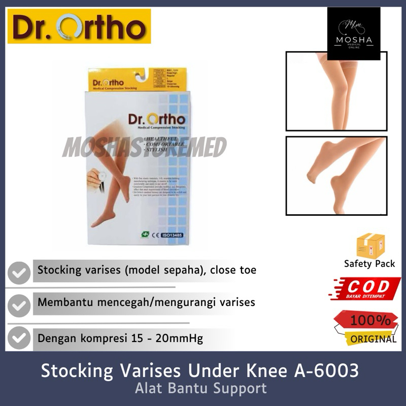Jual Dr.Ortho-Stocking Varises Over Knee Close Toe A-6003 | Shopee ...