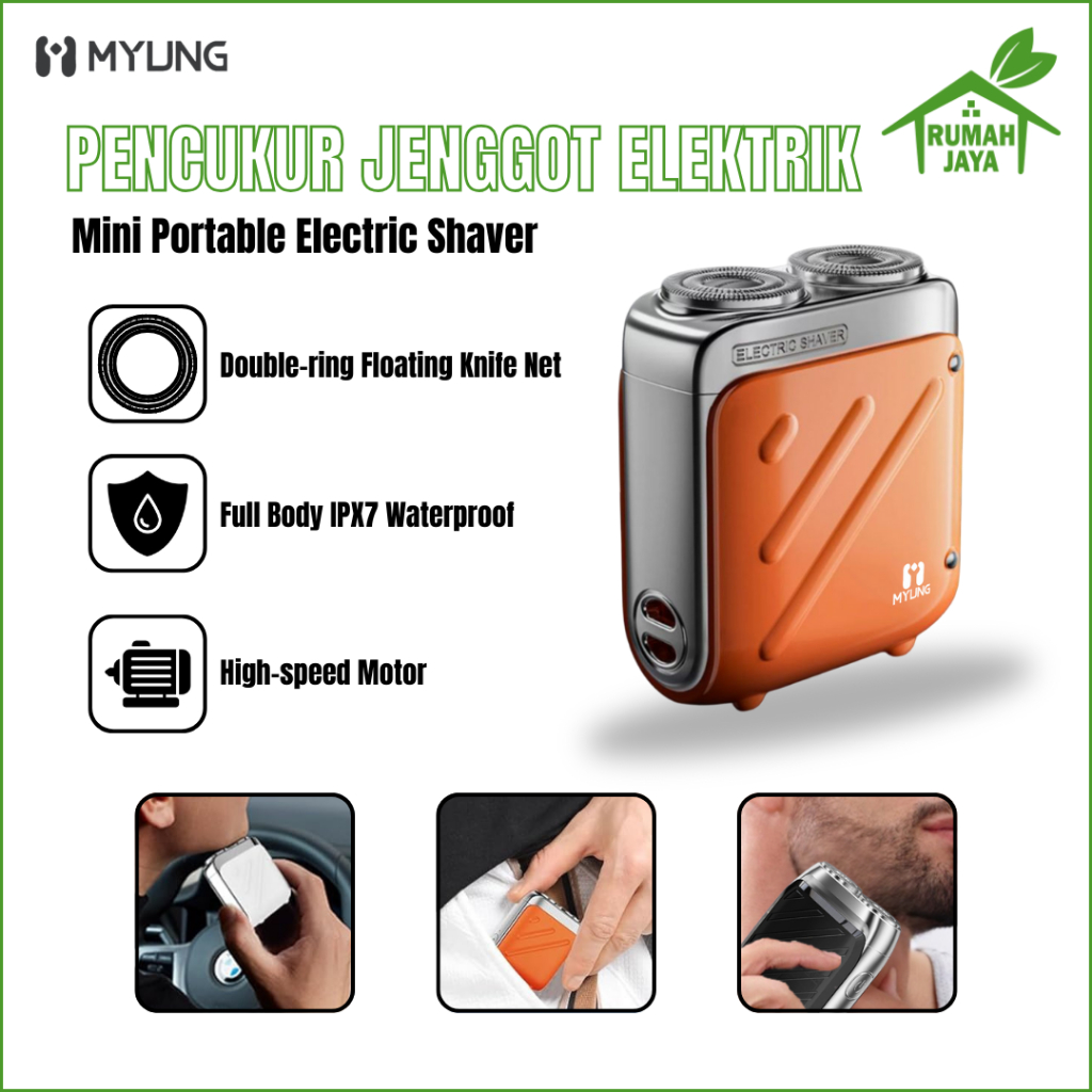 Jual RJO - Alat Pencukur Jenggot Kumis Elektrik Mini Anti Air / Mini ...
