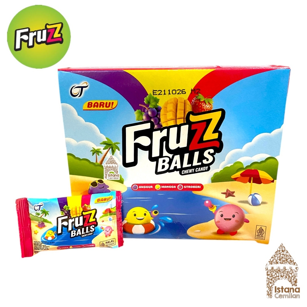 Jual Fruzz Balls Chewy Candy Permen Marbels Pack (isi 24 pcs) | Shopee ...