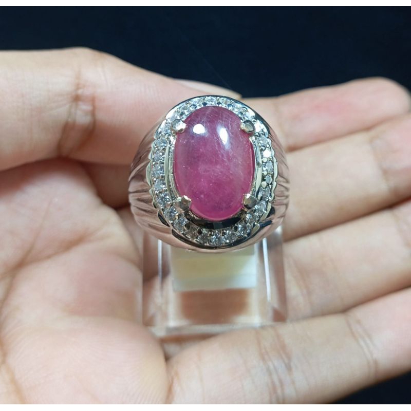 Jual BATU CINCIN PERMATA RUBY ASLI NATURAL LENGKAP DENGAN SERTIFIKAT | Shopee Indonesia