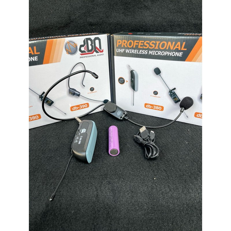 Jual Mic Wireless Clip On Bando Telinga DBQ DB-390 Original DB390 DB ...
