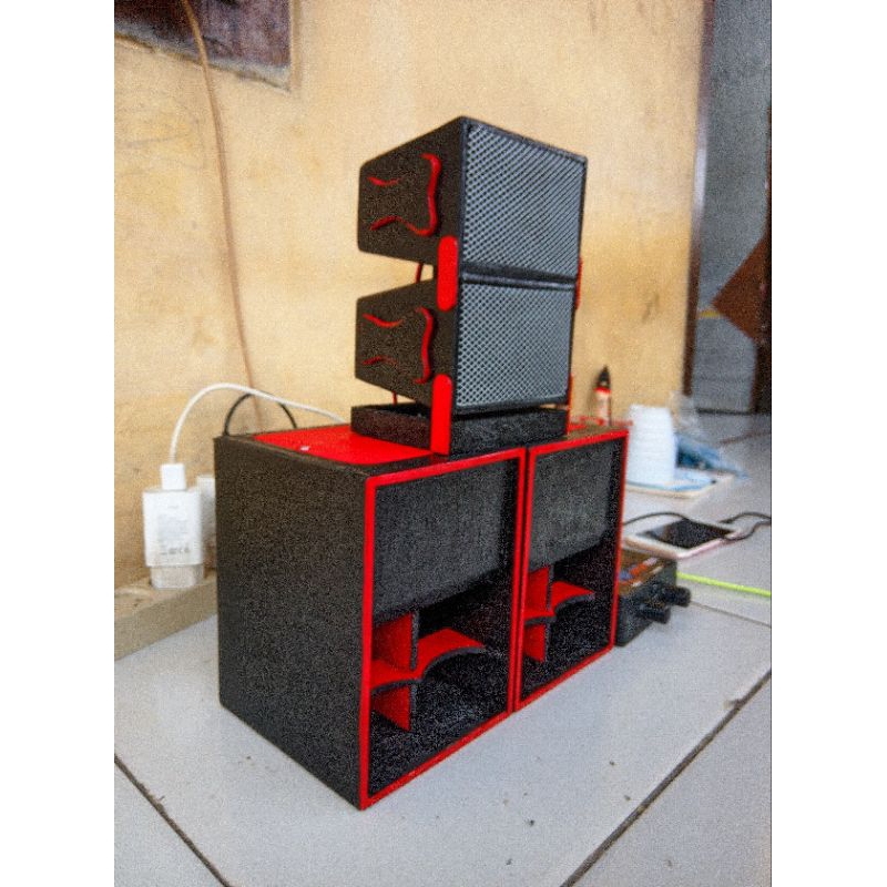 Jual box line array 2inch lengkap grill tanpa spiker (Mentahan ...