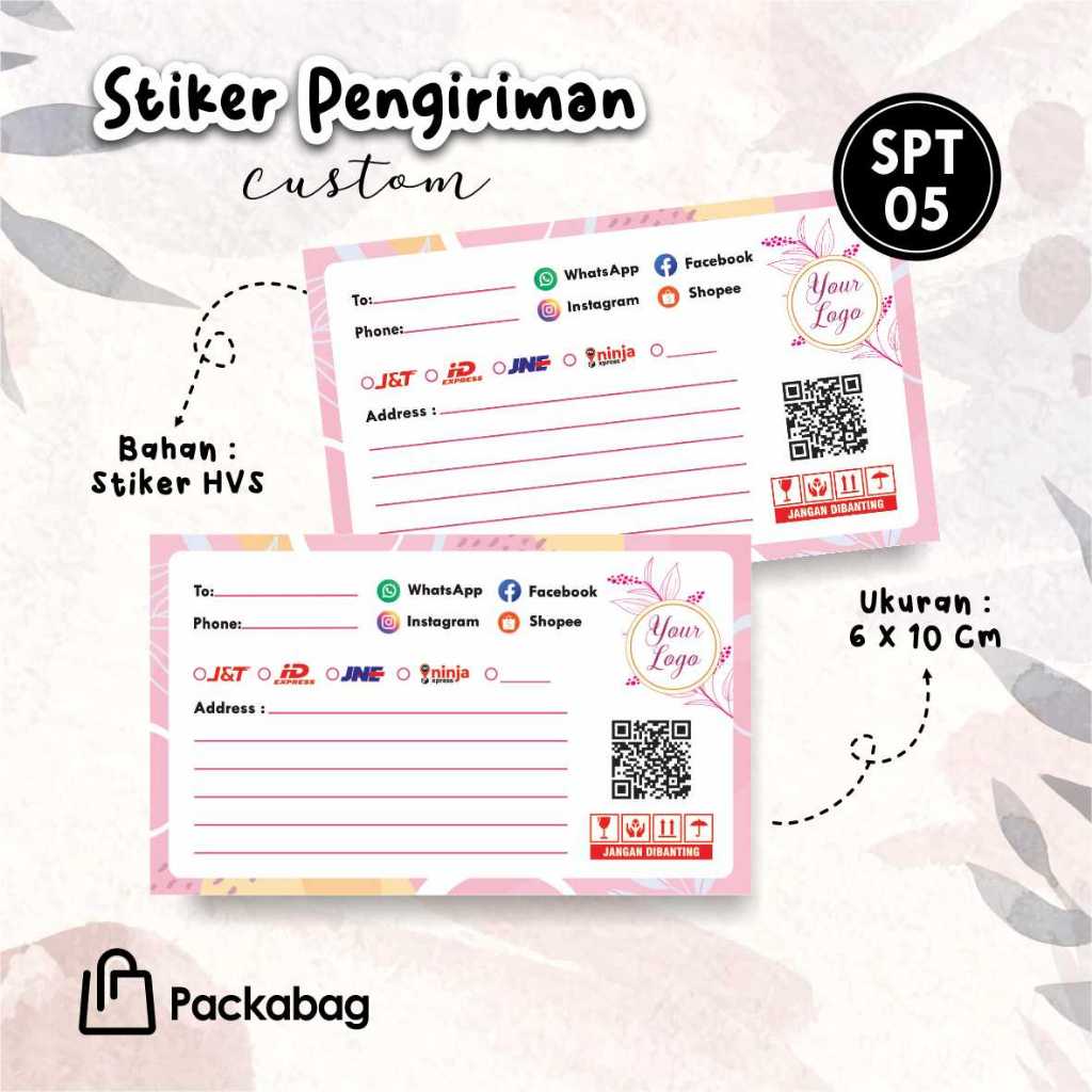 Jual STIKER LABEL RESI PENGIRIMAN / STICKER PENGIRIMAN ONLINE SHOP ...