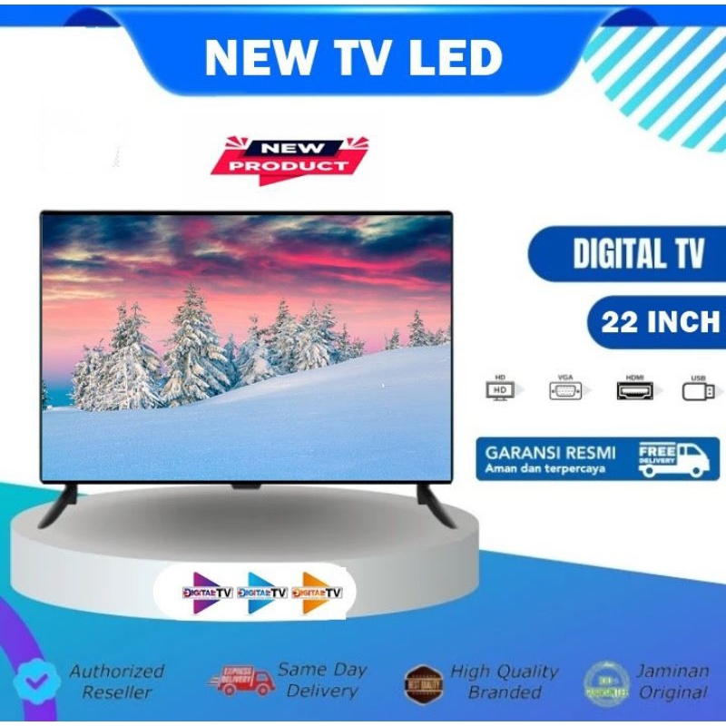 Jual HARGA SALE !! NEW TV LED DIGITAL 22 INCH, FULL LAYAR, SUPPORT USB ...
