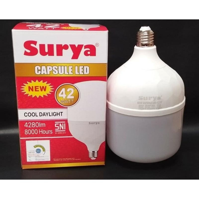 Jual LAMPU LED SURYA CAPSULE Lampu Bohlam Capsule LED 6 / 9 / 14 / 18 / 28 / 36 / 42 / 50 Cahaya ...