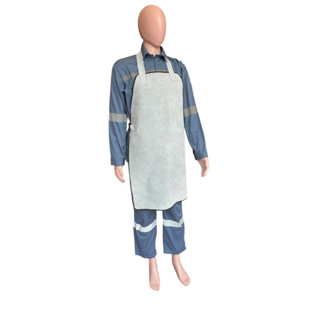 Jual Apron Dada Kulit Putih ~ Welding Apron ~ Celemek Tahan Api & Panas ...