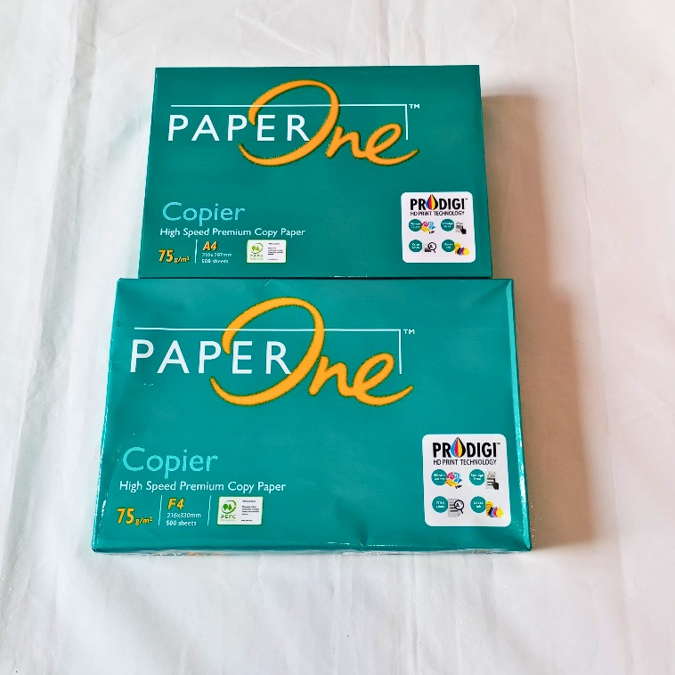 Jual Kertas HVS PaperOne A4 dan F4 75 GSM per rim (500 lembar) | Shopee Indonesia