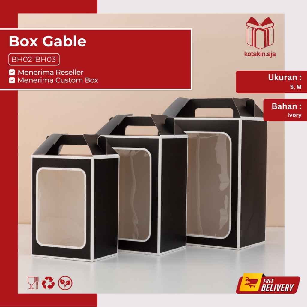 Jual Box Gable Jendela Mika Besar / Box Gable Jinjing / Box Boneka ...