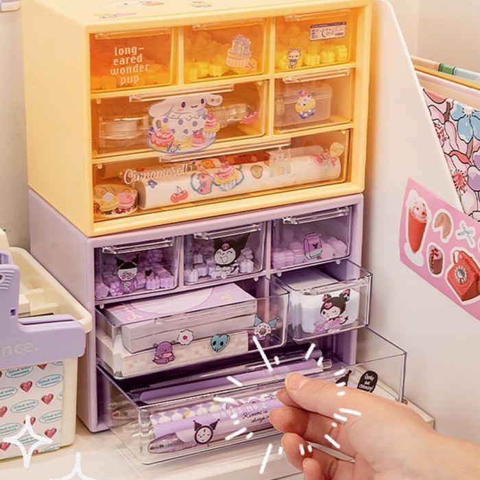 Jual Rak Laci Meja Kerja Kantor / Kotak Laci Mini Susun Plastik / Rak ...